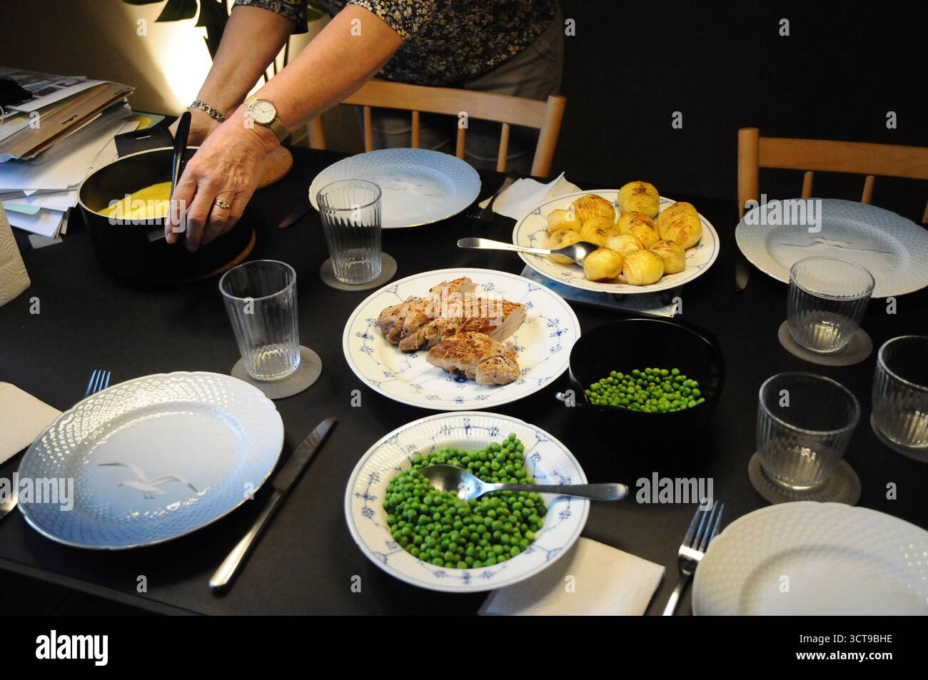 Copenhagen/ Denmark/5th OCTOBER 2025/ dinner table in danish capital ...