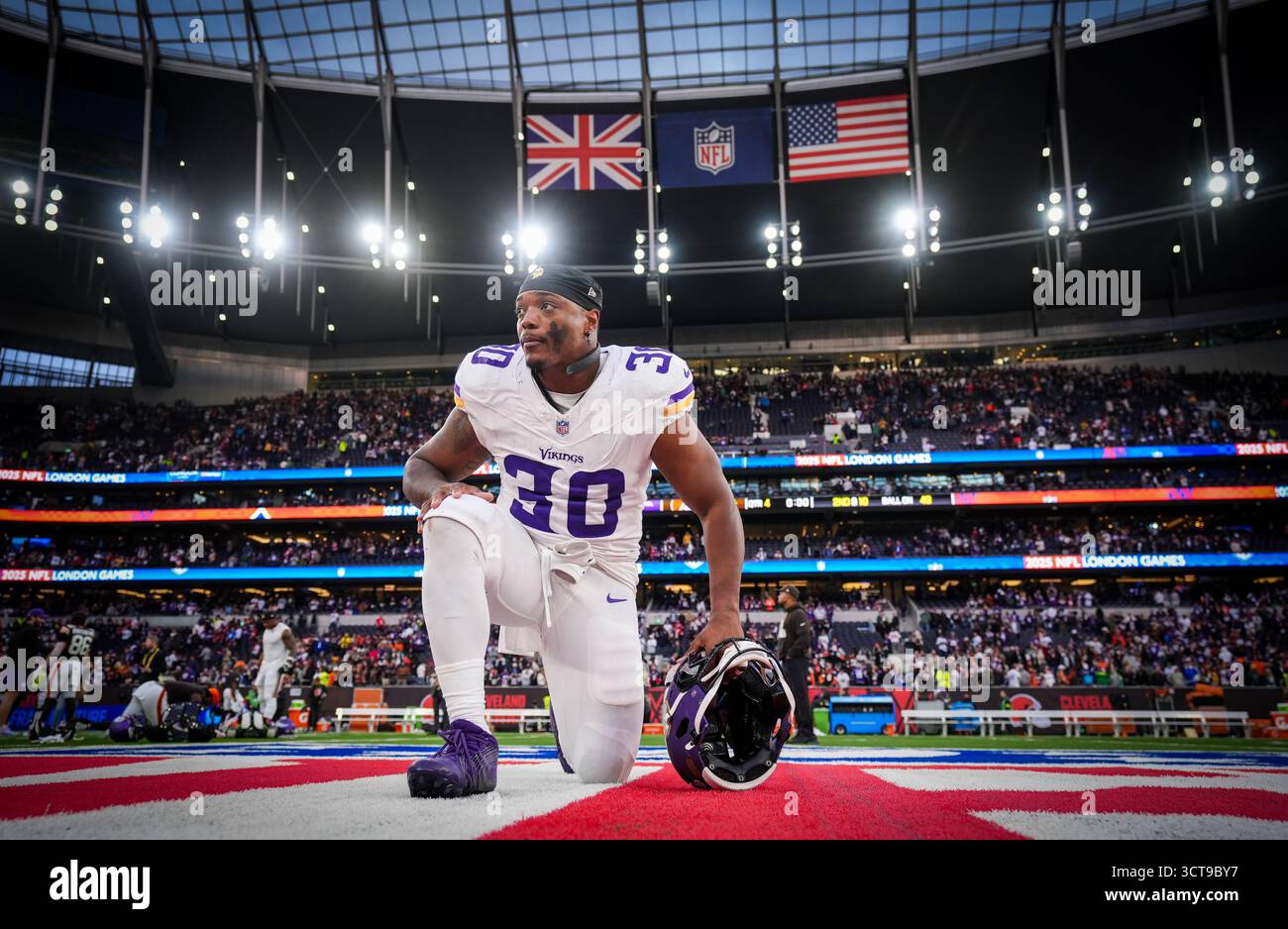 Minnesota Vikings' C.J. Ham following victory in the NFL International ...