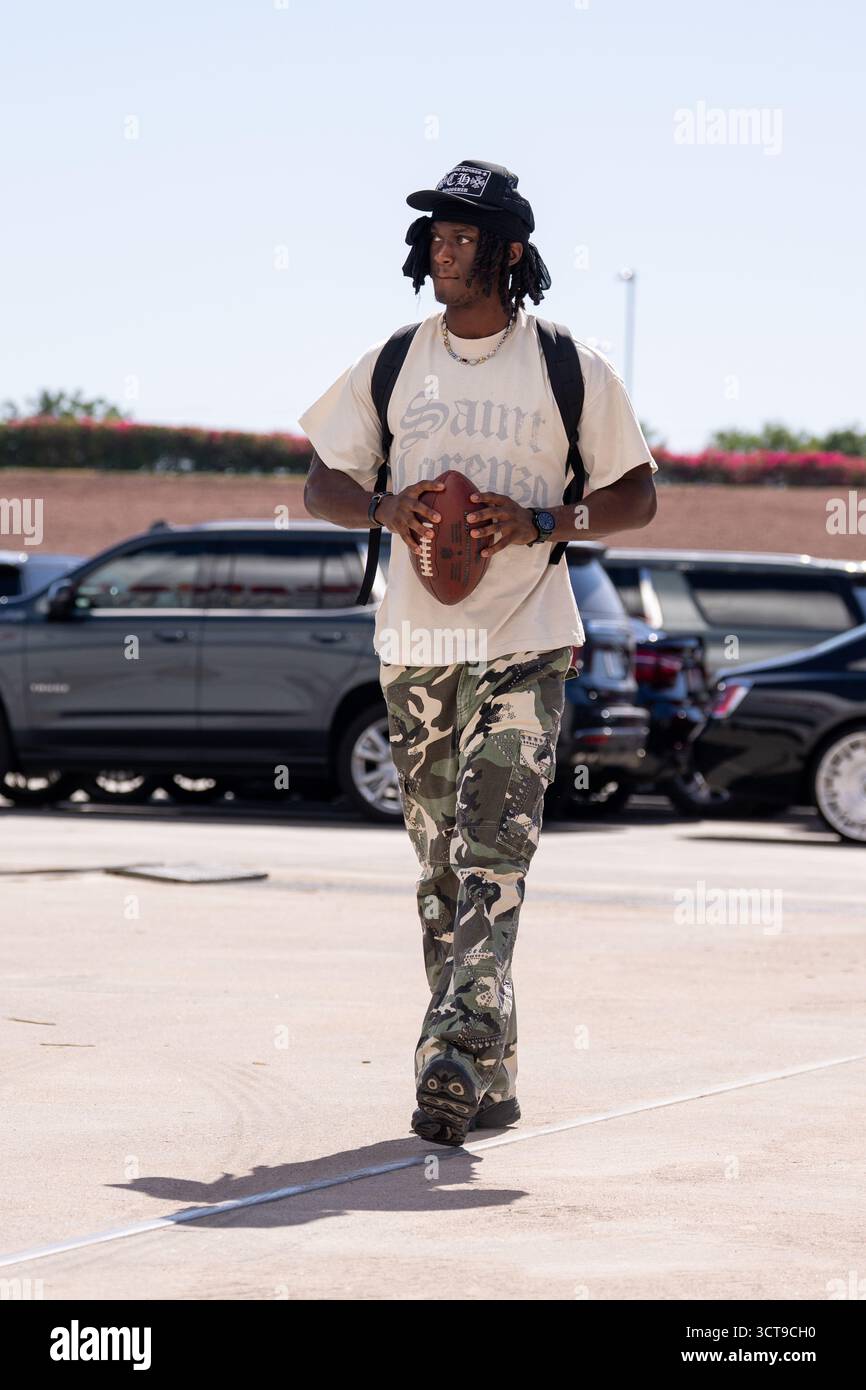 Arizona Cardinals wide receiver Marvin Harrison Jr. arrives to State ...