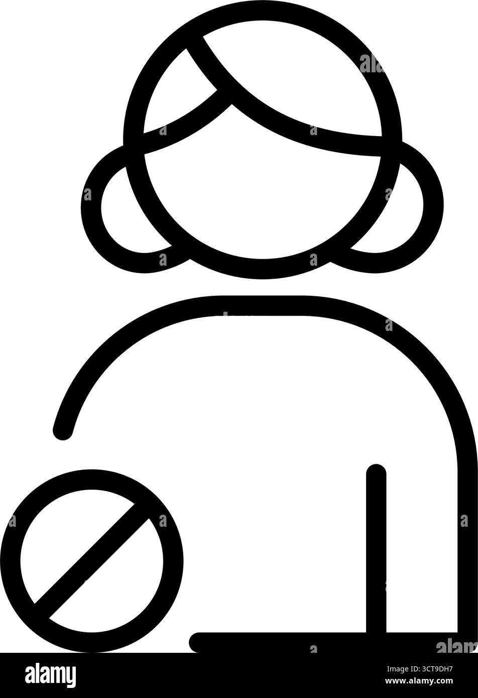 Block stop user vector Stock Vector Images - Alamy