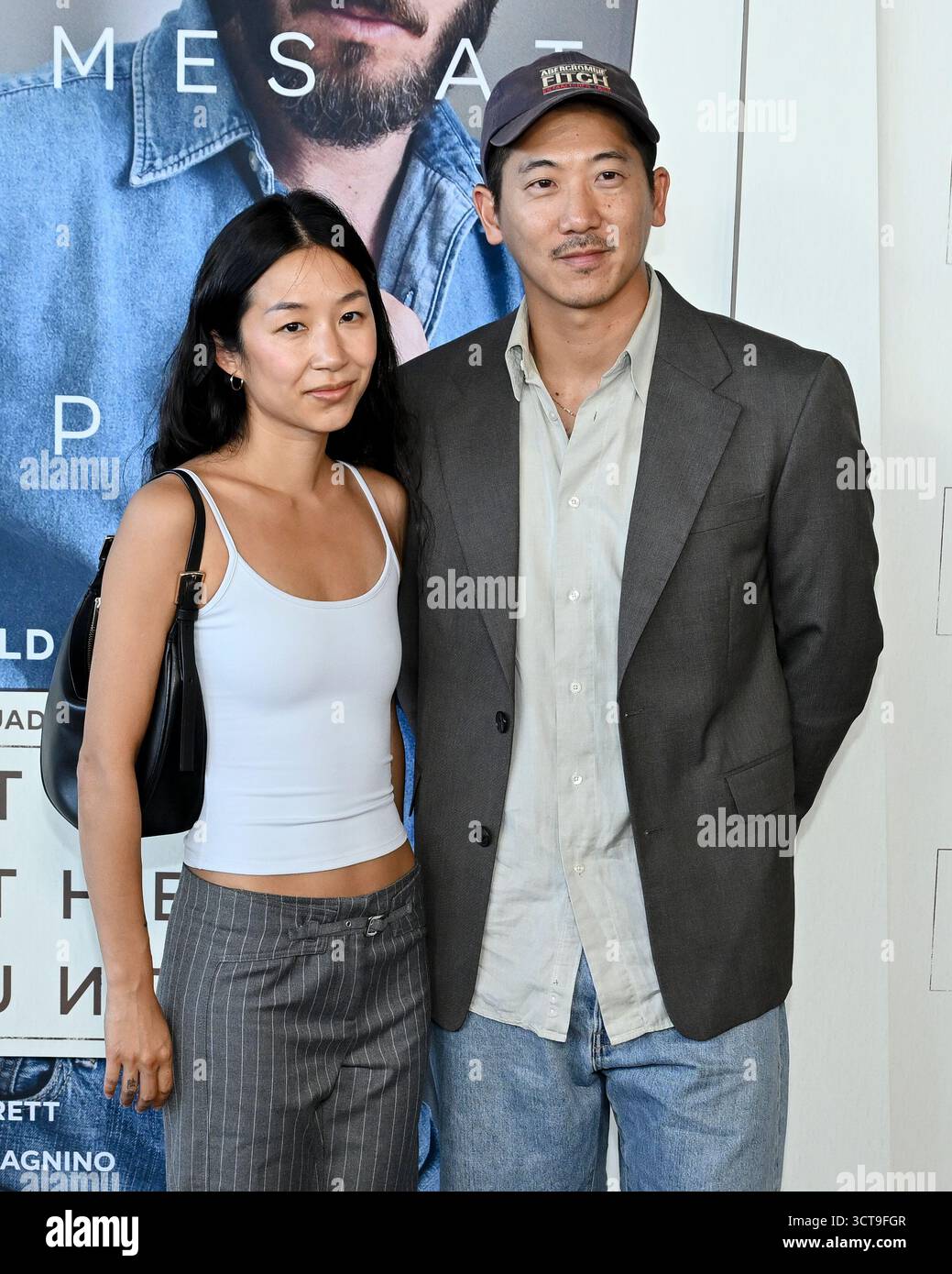 October 4, 2025, Los Angeles, California, USA: BELINA TANG and MATTY PEACOCK attends Amazon MGM ...