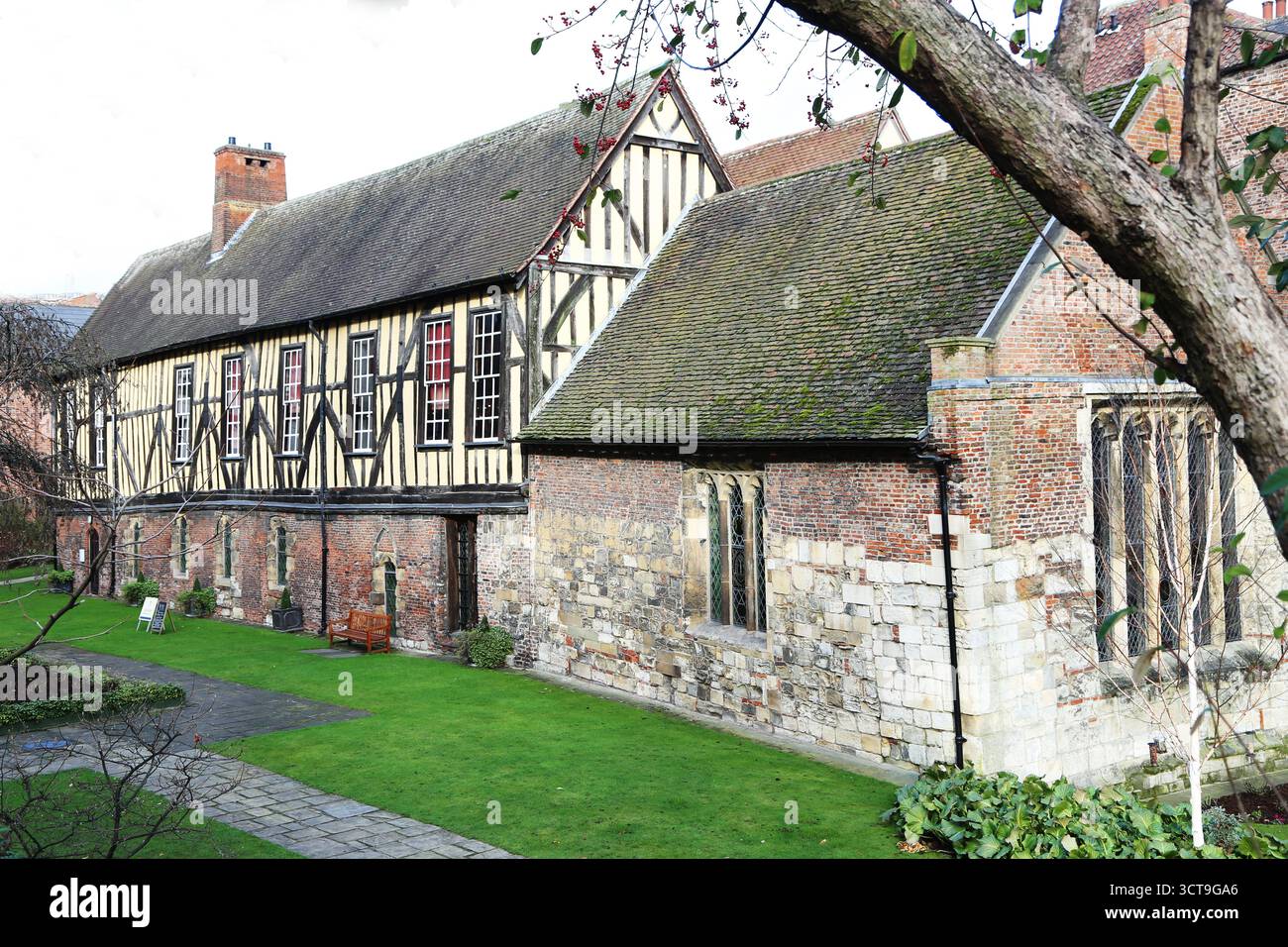 The Merchant Adventurers Hall, York, England; an Elizabethan building ...