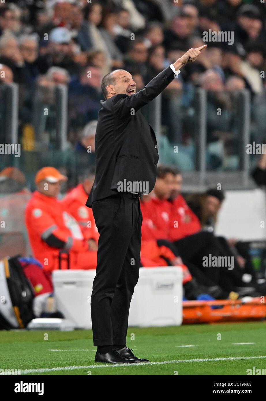 Turin, Italy. 05th Oct, 2025. Massimiliano Allegri, Manager of AC Milan ...