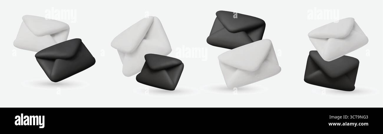 Pink mail icon 3d Stock Vector Images - Alamy