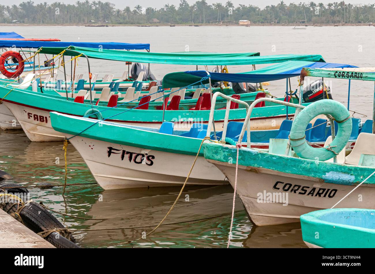 Tecolutla river port and boats. Veracruz, Mexico Stock Photo - Alamy