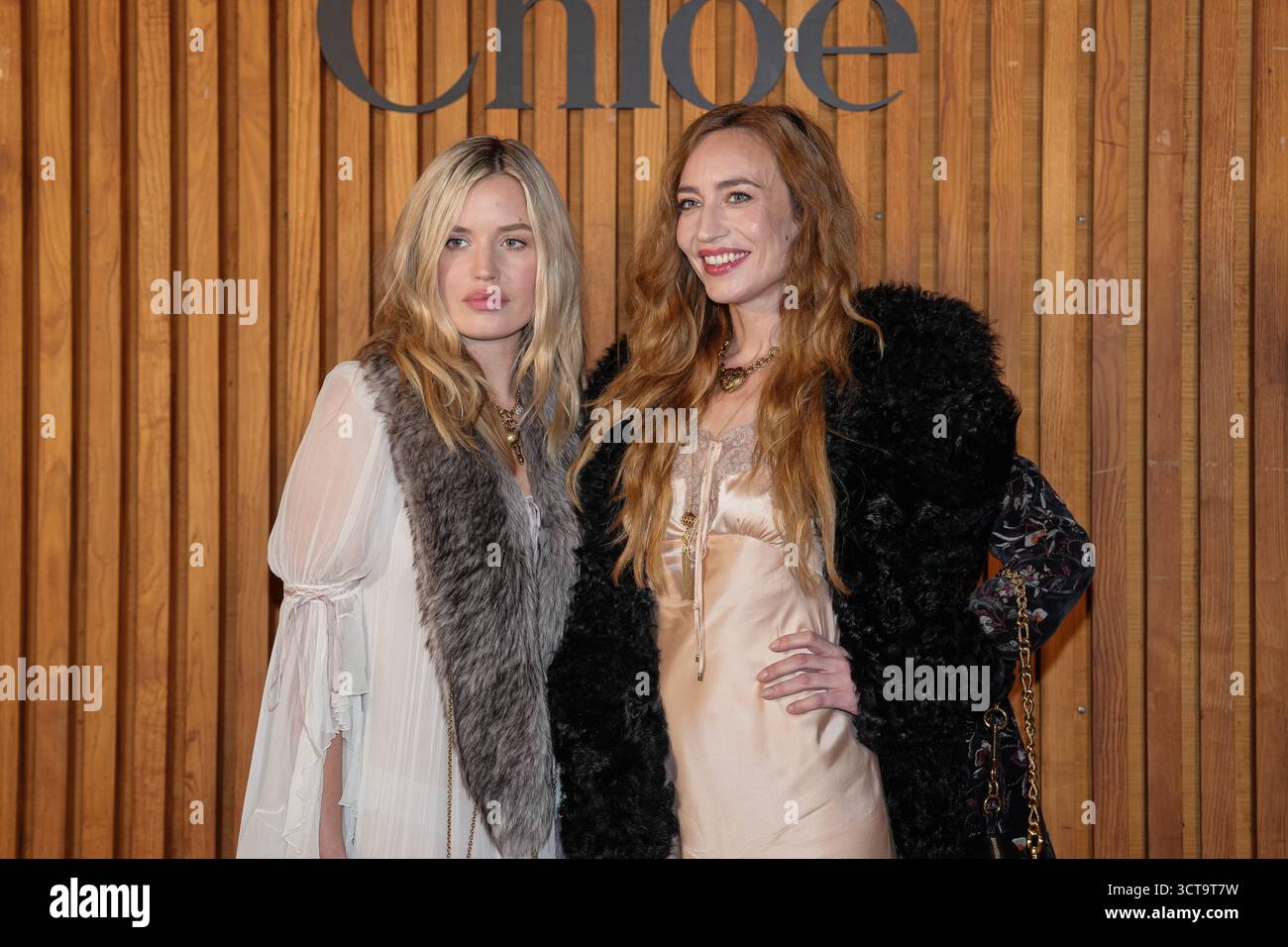 Georgia May Jagger, left, and Lizzy Jagger attend the Chloe Spring ...