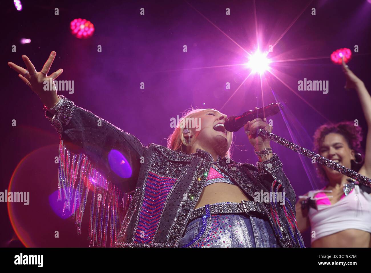 London, UK. Sunday October 5, 2025. JoJo Siwa performs at the O2 Forum ...