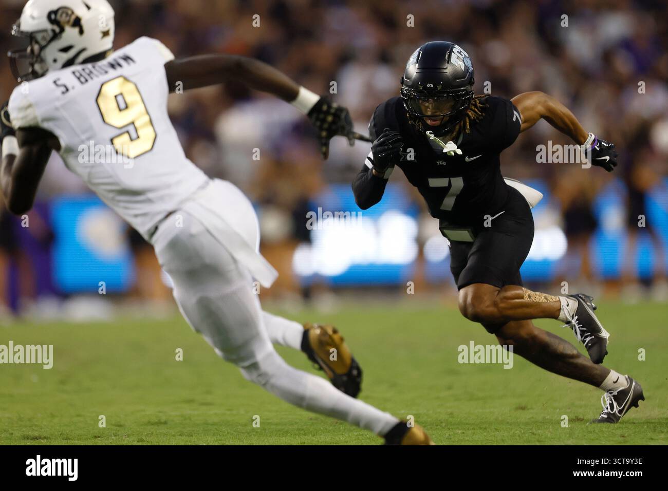 TCU cornerback Channing Canada (7) during an NCAA football game against ...