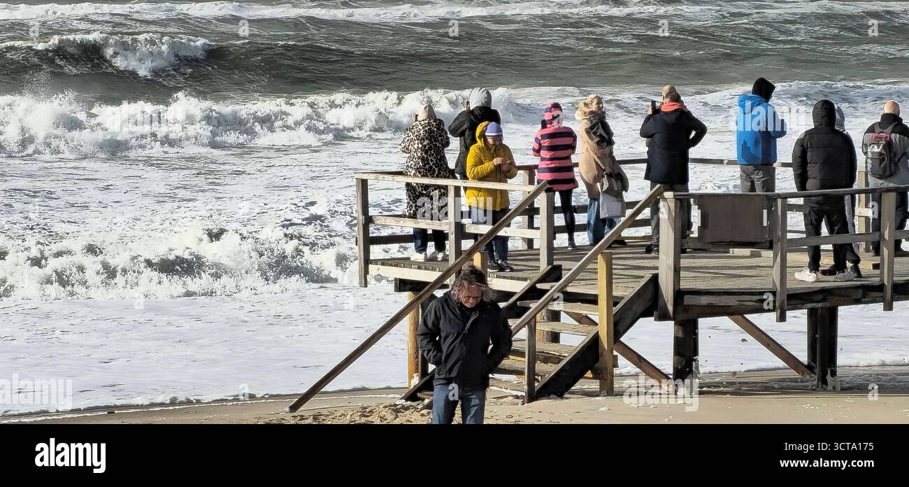 Sturmflut auf Sylt 05.10.25: Sturmflut auf der Nordseeinsel Sylt ...