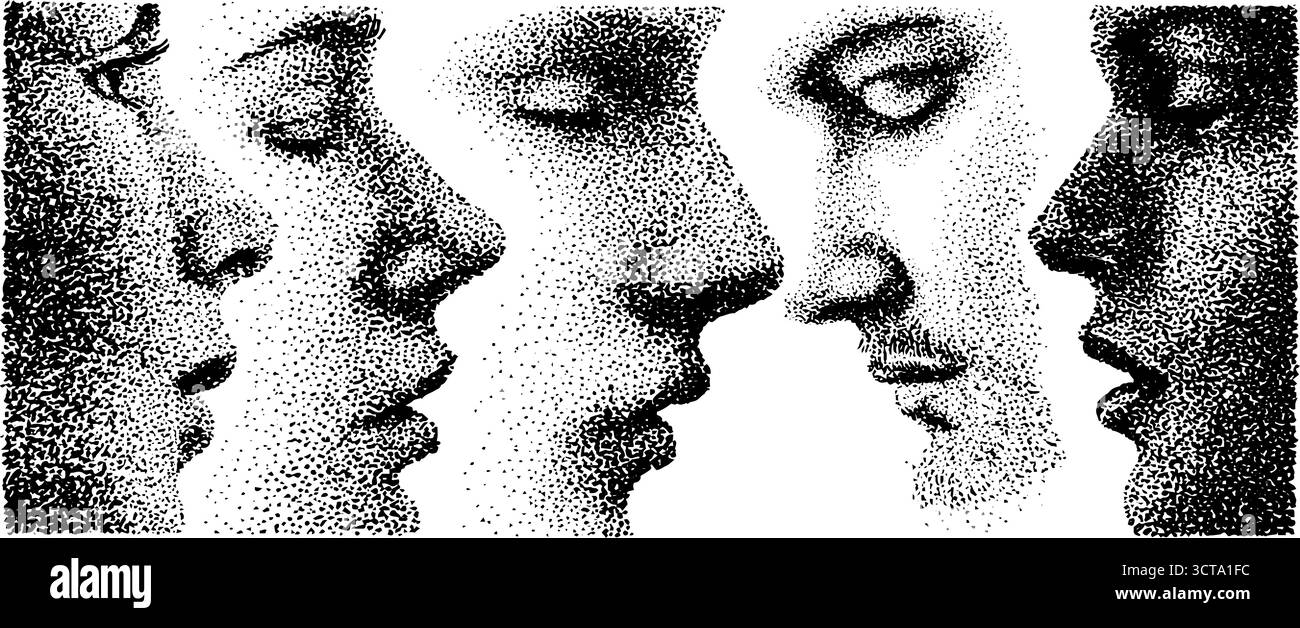Artistic faces in profile hi-res stock photography and images - Alamy
