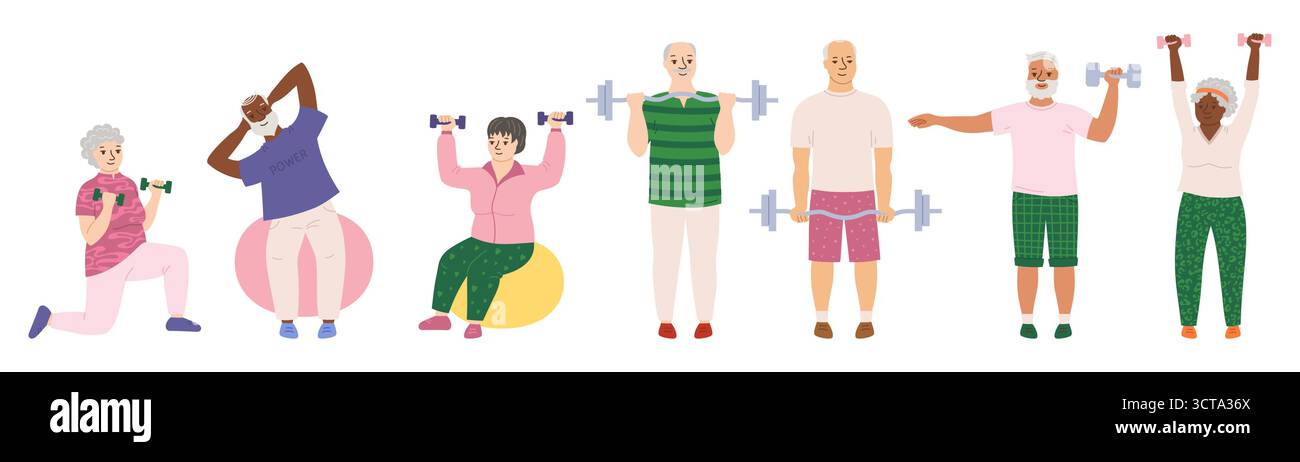 Old men women Cut Out Stock Images & Pictures - Alamy
