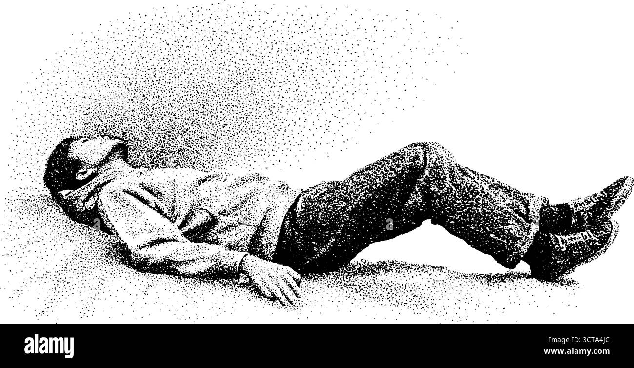 Dotwork illustration of a human soul rising Stock Vector Image & Art ...