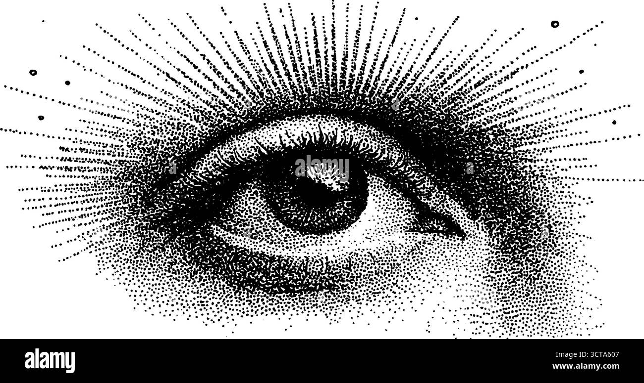 Realistic eye artwork in Stock Vector Images - Alamy
