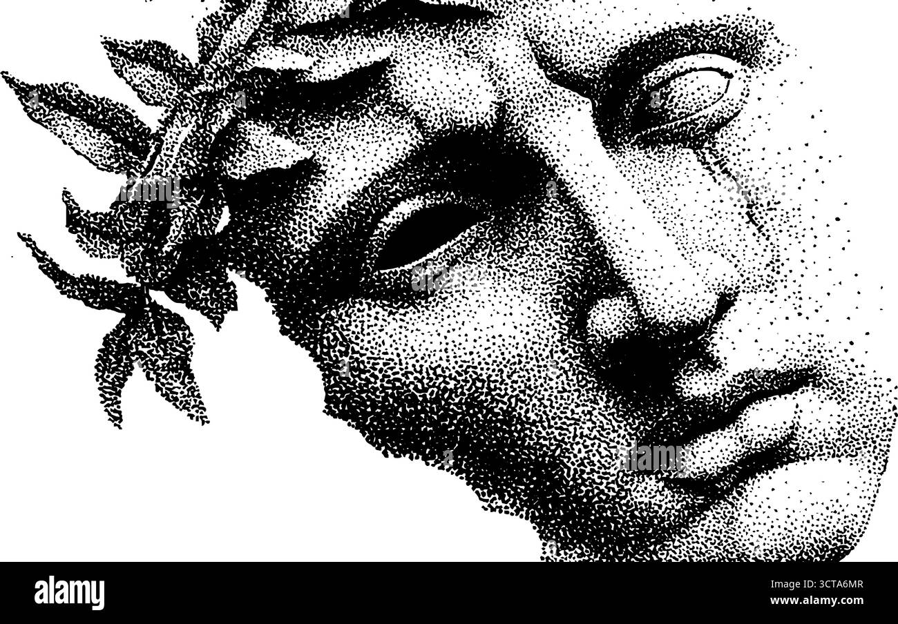 Greek theatre mask engraving Stock Vector Images - Alamy
