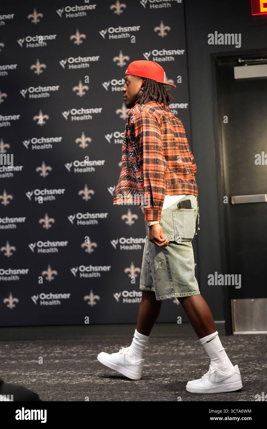 New Orleans Saints cornerback Kool-Aid McKinstry arrives to talk to ...