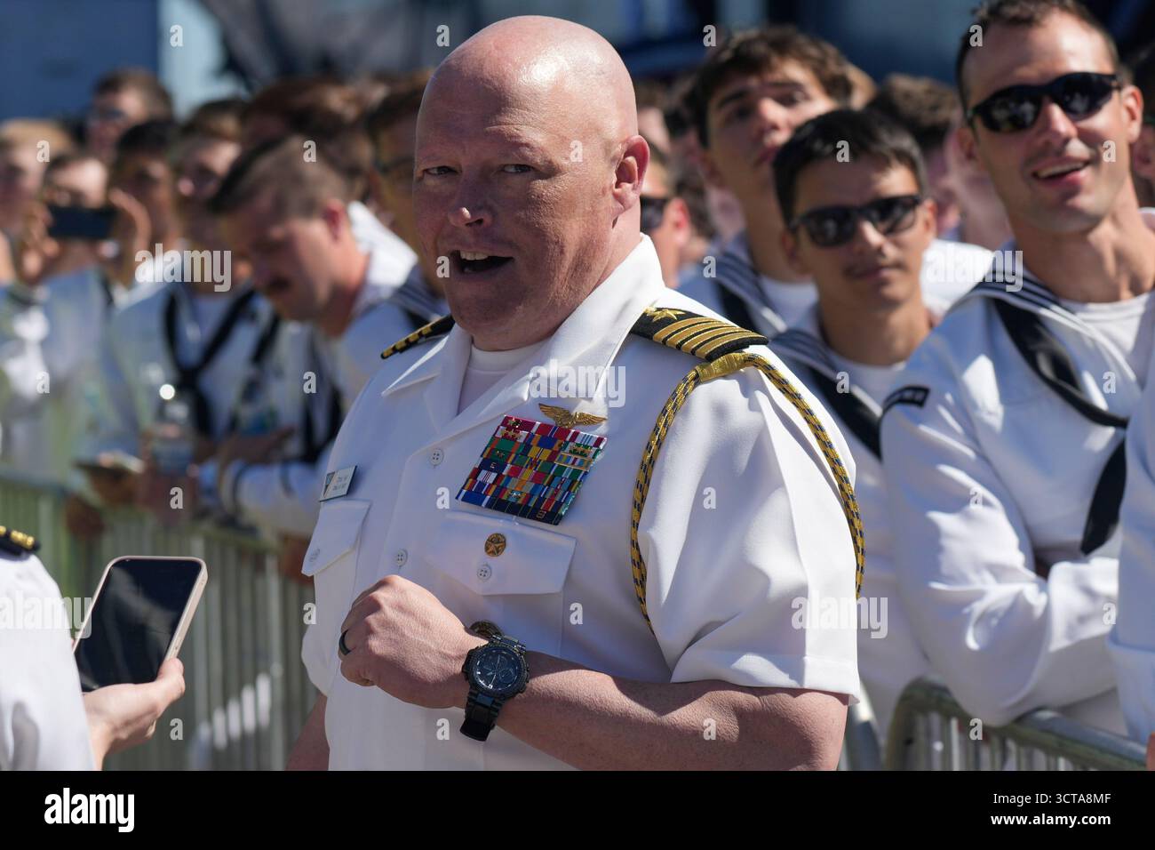 Capt. Chris Hill, Chief of Staff for Naval Air Force Atlantic, arrives ...