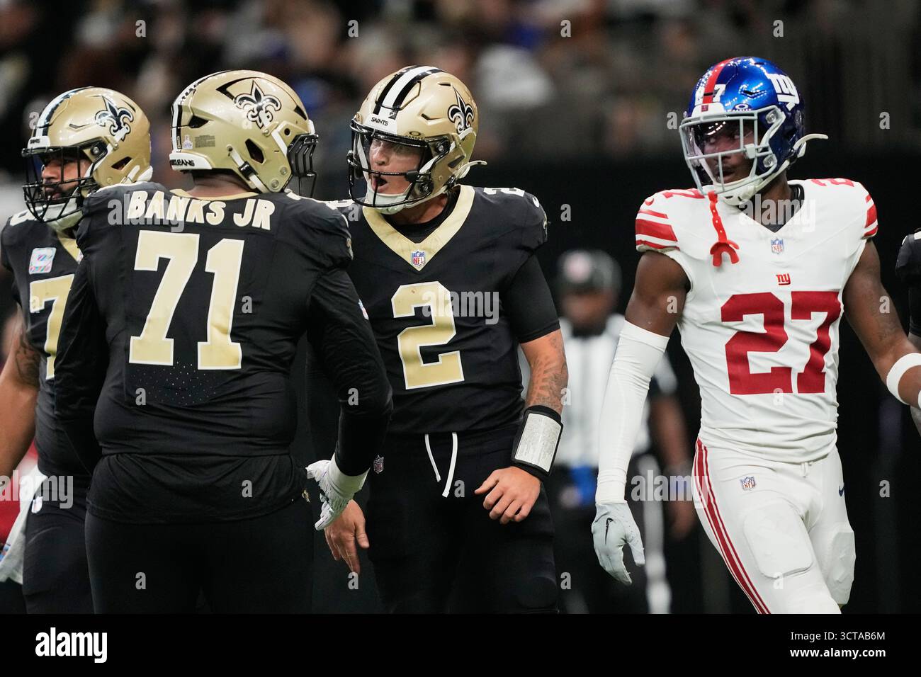 New Orleans Saints quarterback Spencer Rattler (2) celebrates his ...