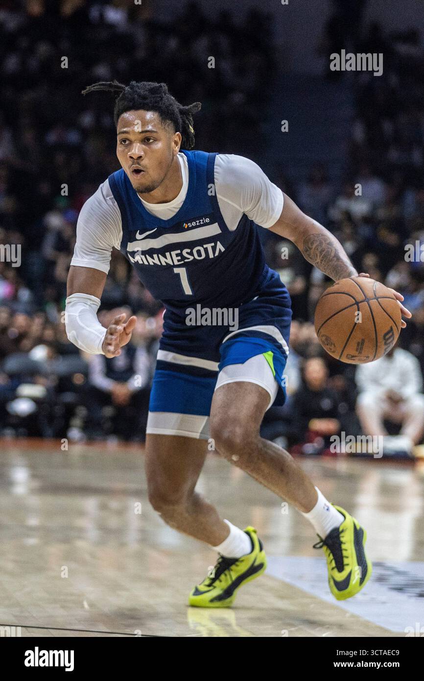 Minnesota Timberwolves guard Terrence Shannon Jr. (1) dribbles during ...