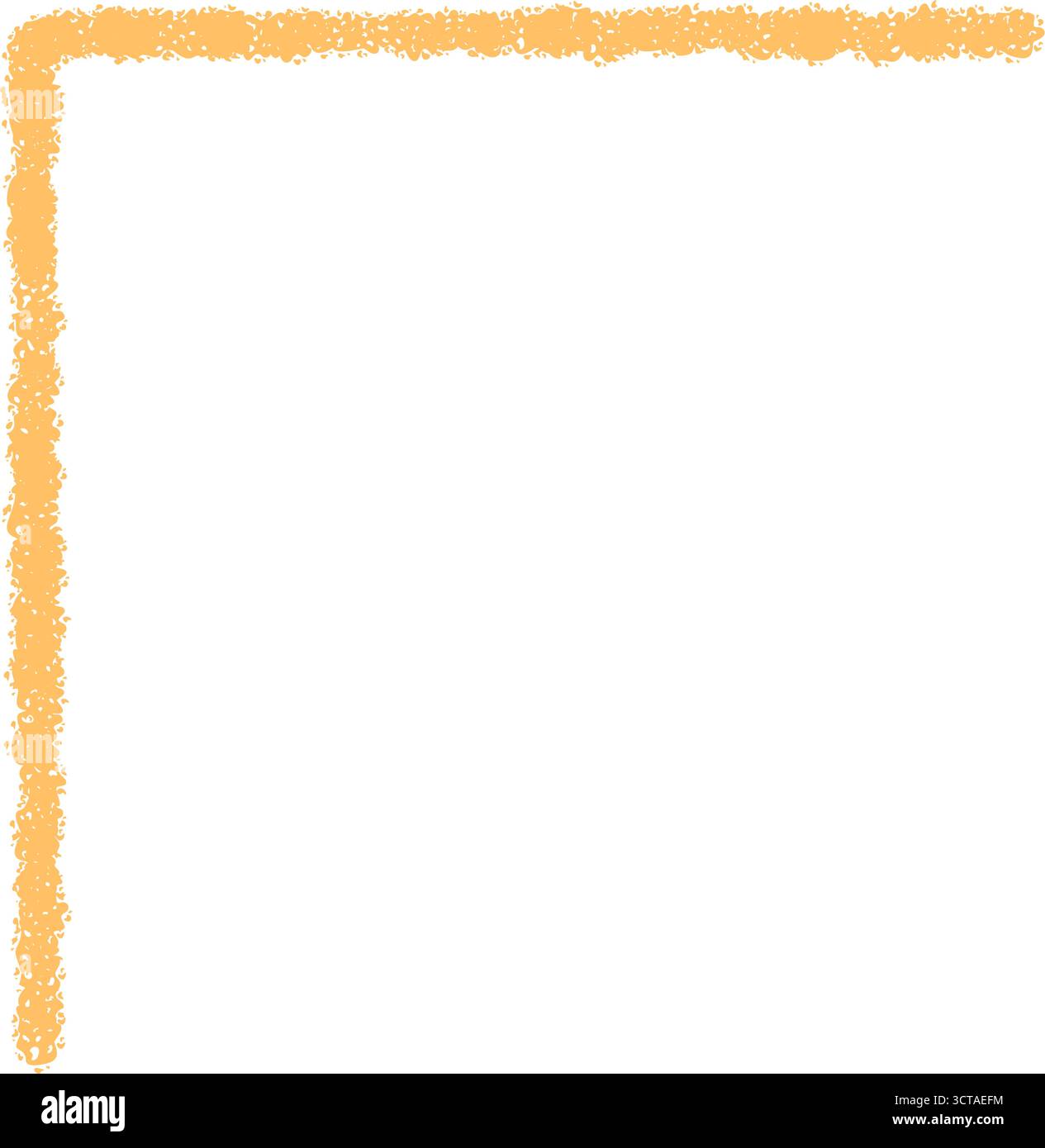 Yellow Chalk Line Corner Border Frame Stock Vector Image & Art - Alamy