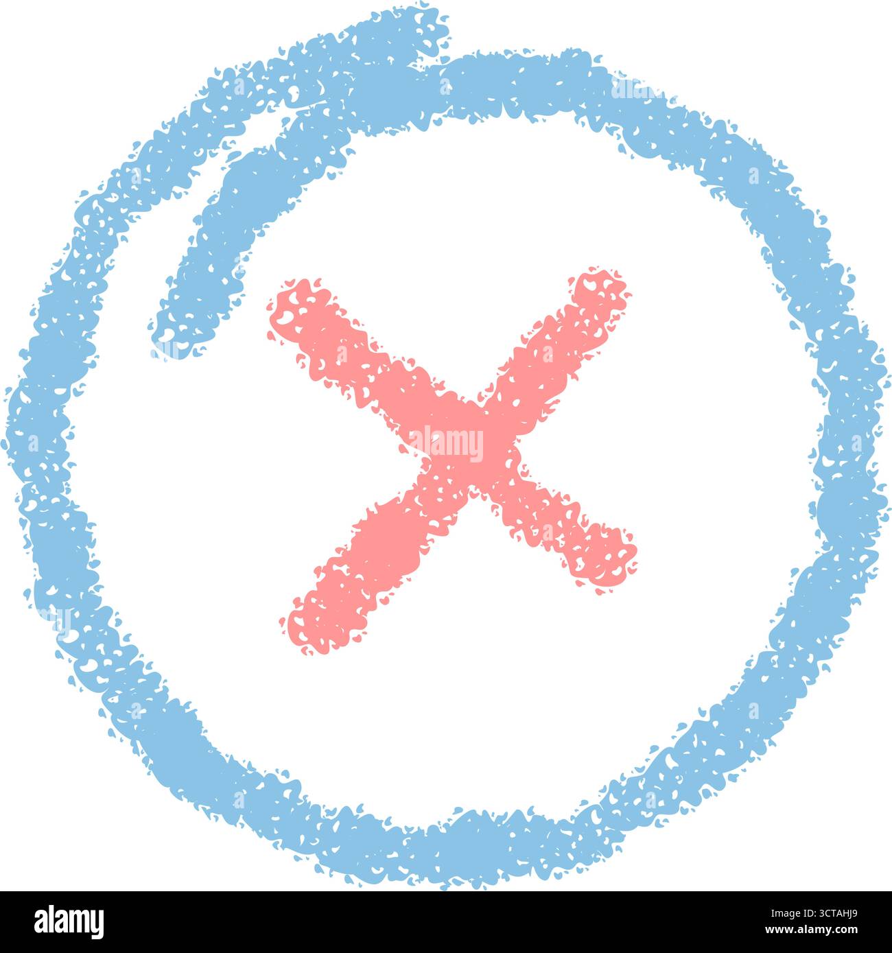 Cartoon blue cross mark Cut Out Stock Images & Pictures - Alamy