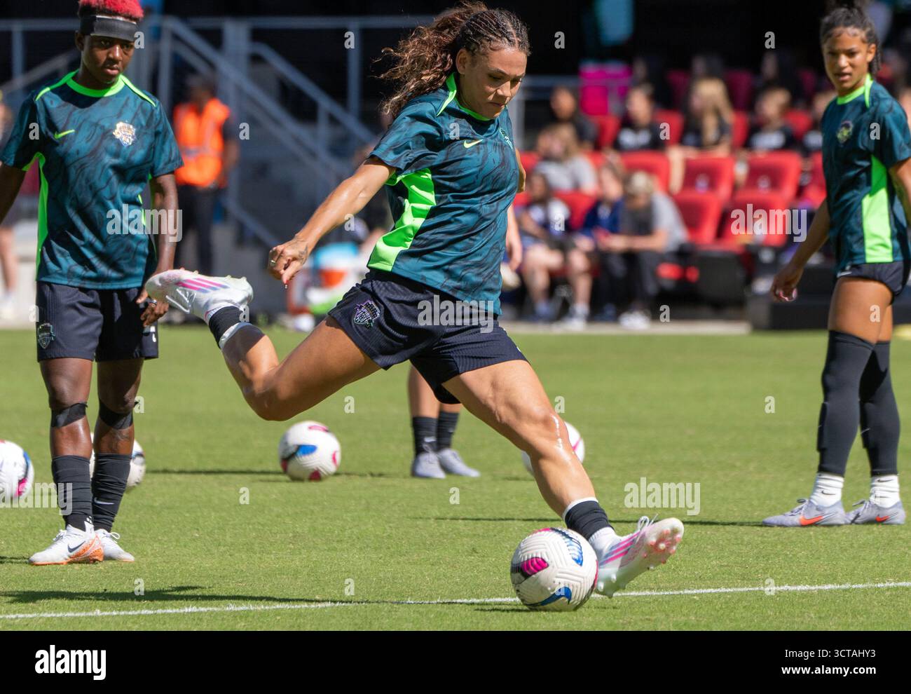 WASHINGTON, DC - OCTOBER 05: Washington Spirit forward Trinity Rodman ...