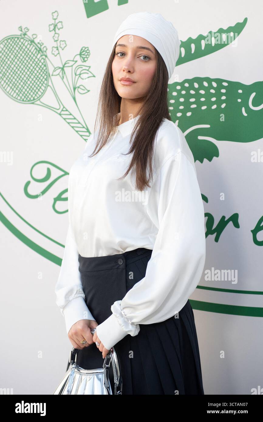 Hailey Sani attending the Lacoste Womenswear Spring/Summer 2026 show as ...