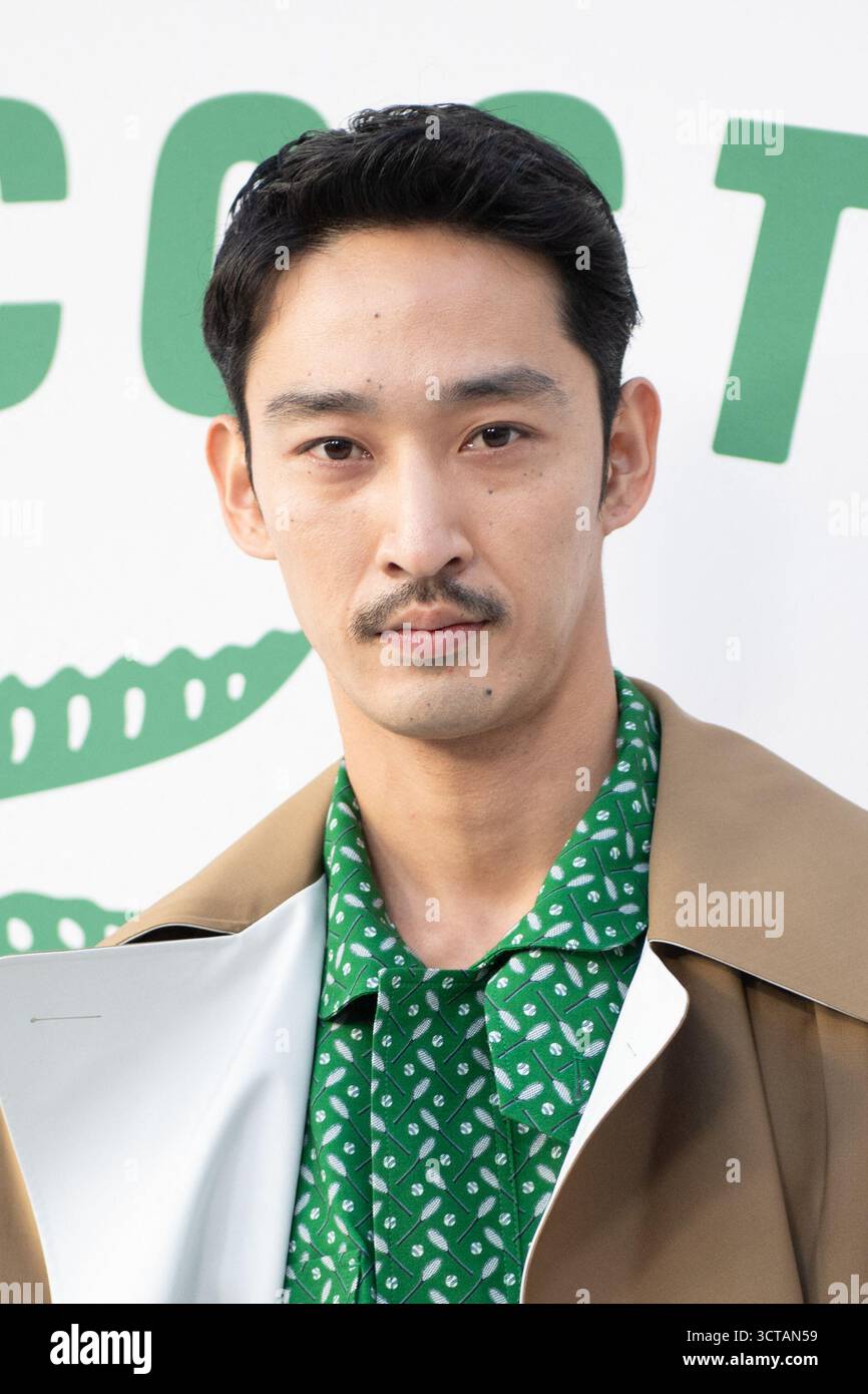 Paris, France. 05th Oct, 2025. Shuhei Uesugi attending the Lacoste ...