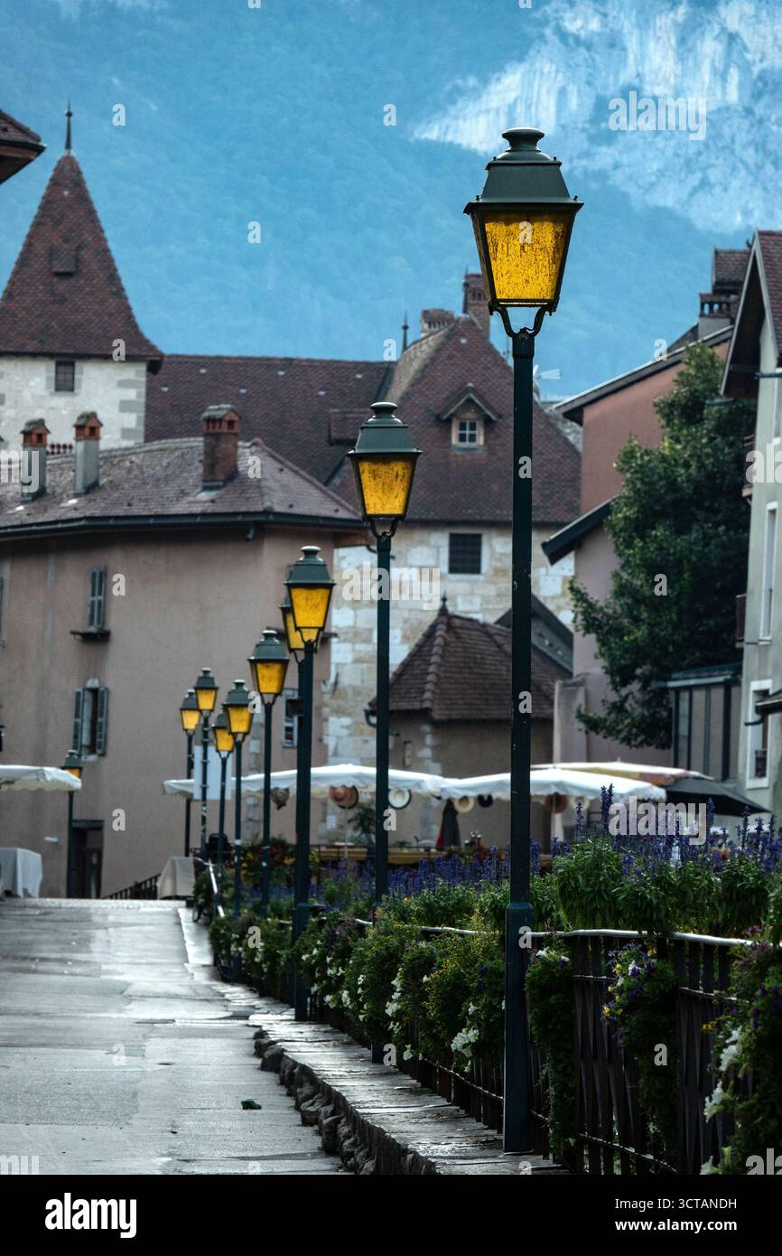 Annecy France. Scenes around Annecy the alpine town in south eastern ...