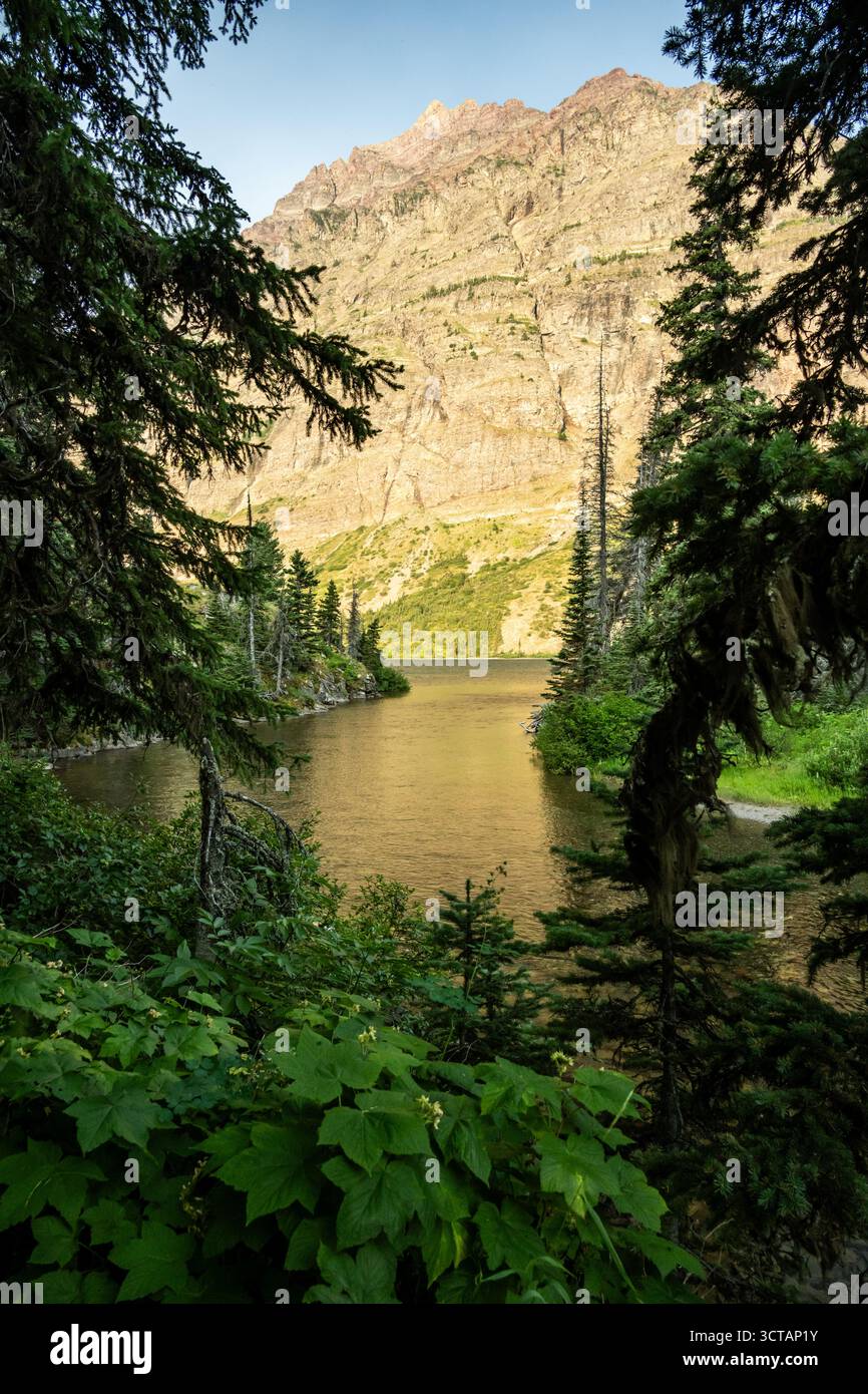 Elizabeth lake glacier national park hi-res stock photography and ...