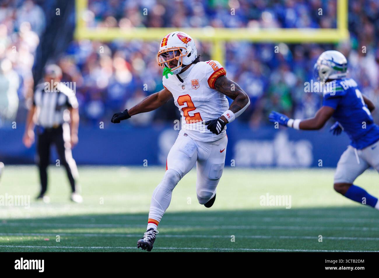 Tampa Bay Buccaneers wide receiver Emeka Egbuka (2) runs during an NFL ...