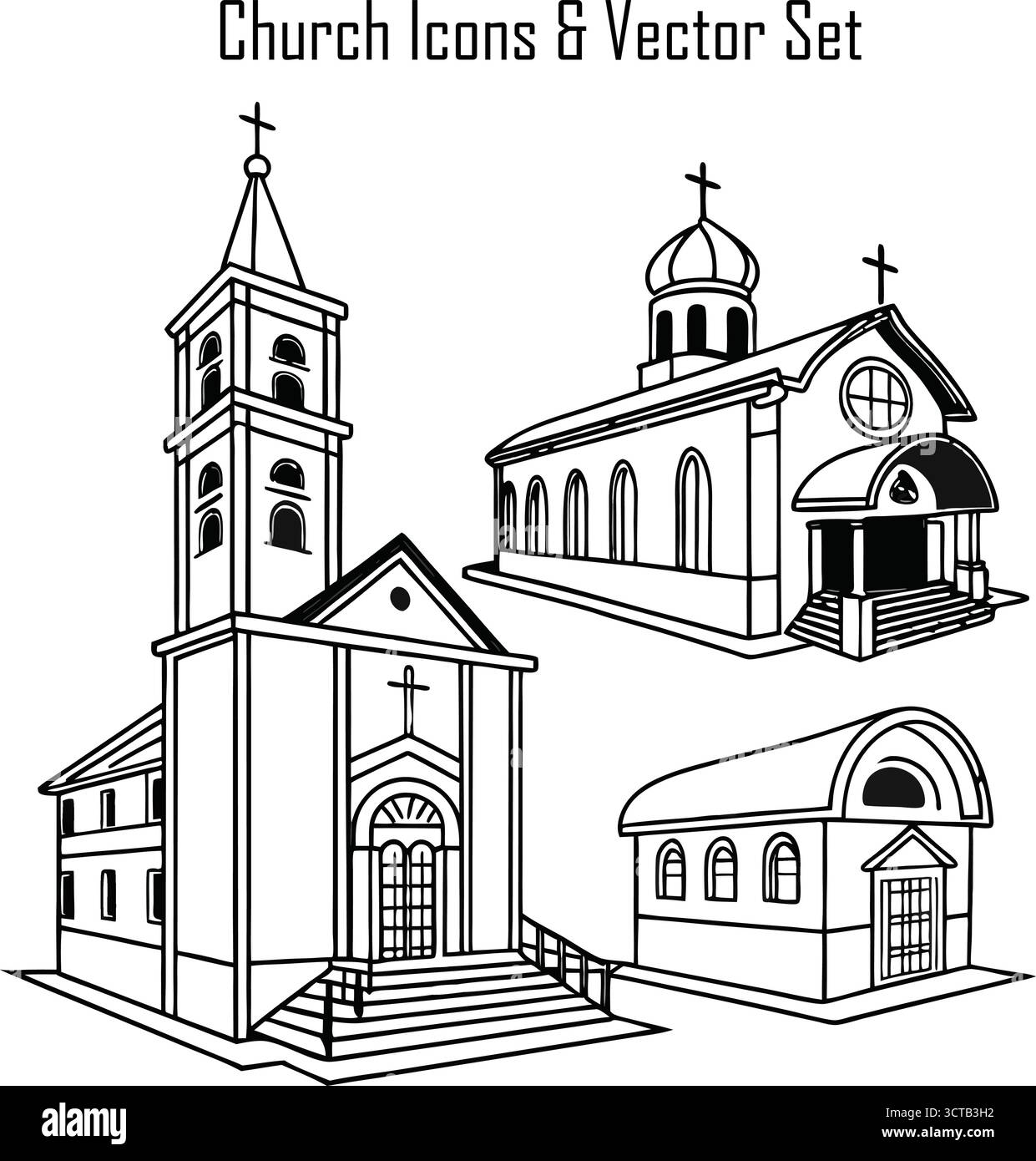 Vintage sacred building Stock Vector Images - Alamy