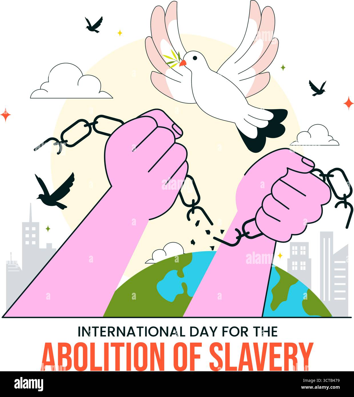 International Day for the Abolition of Slavery Illustration on December ...