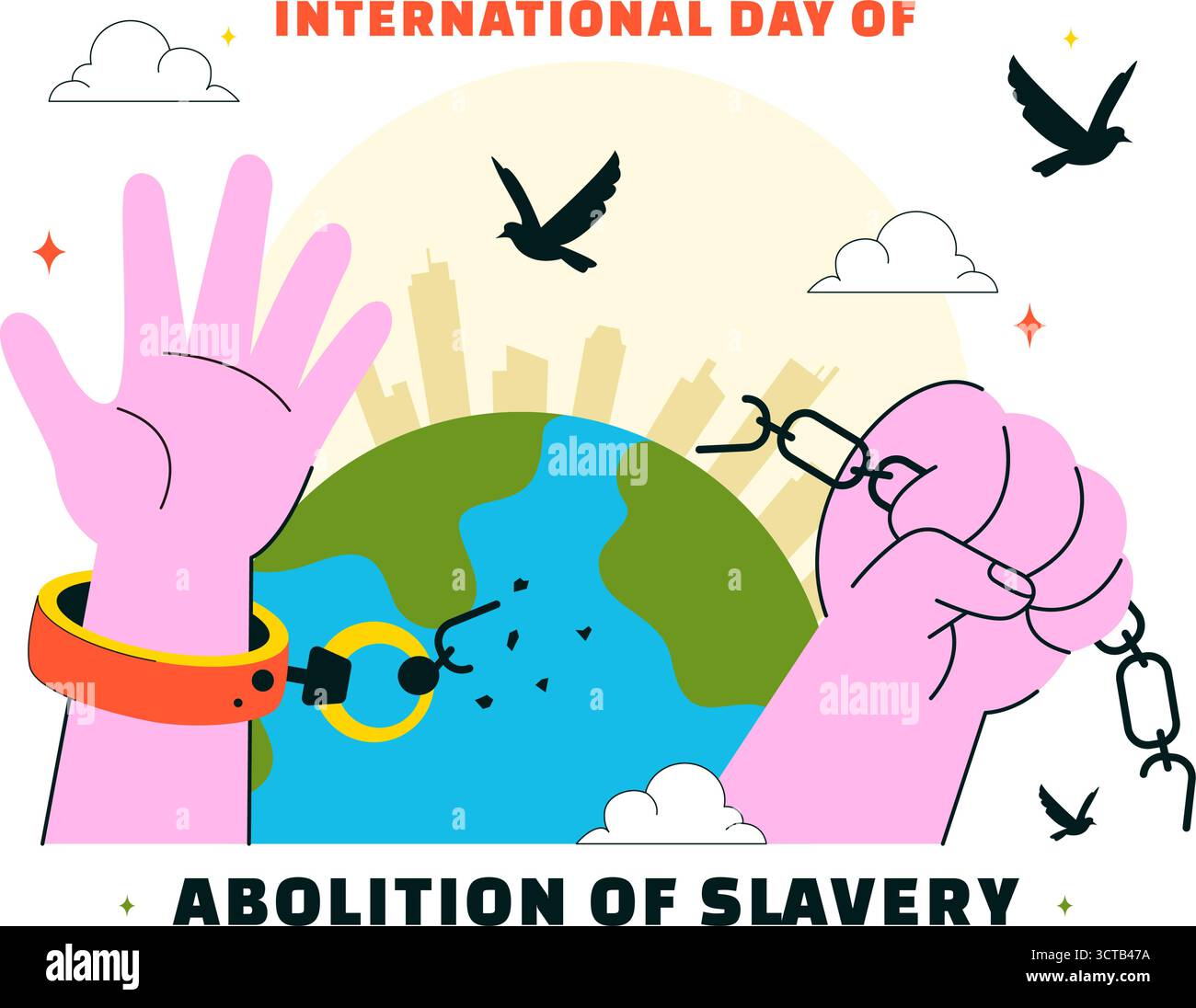 International Day for the Abolition of Slavery Illustration on December ...