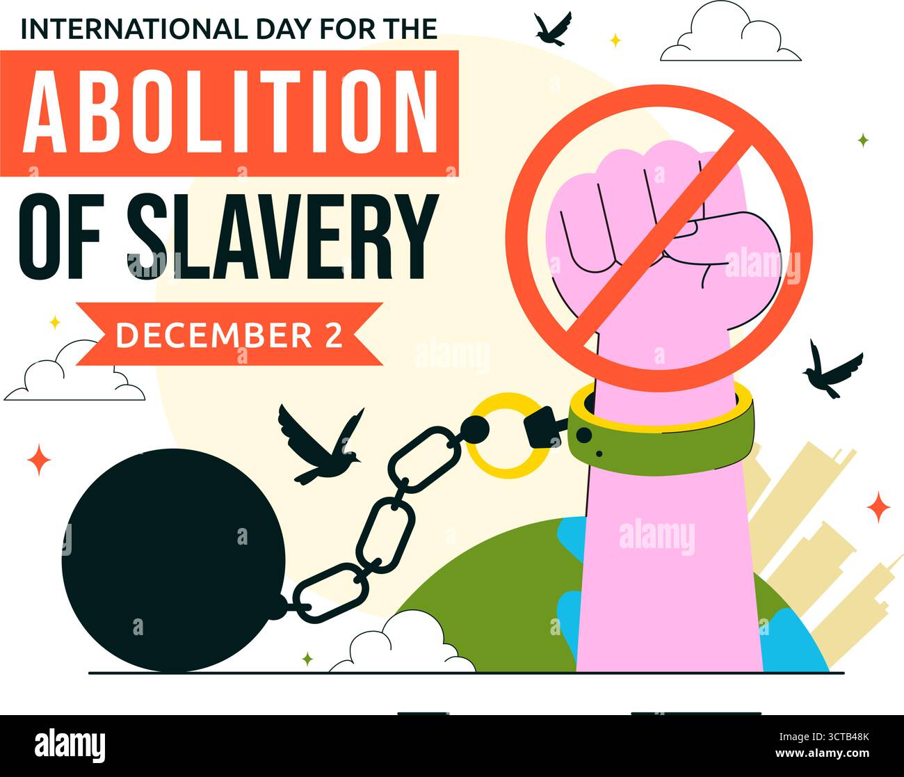 International Day for the Abolition of Slavery Illustration on December ...