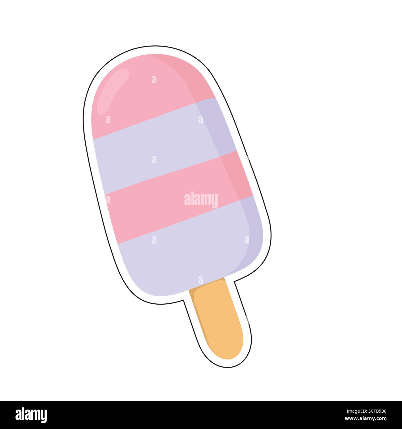 Cute sweet dessert sticker Stock Vector Images - Alamy