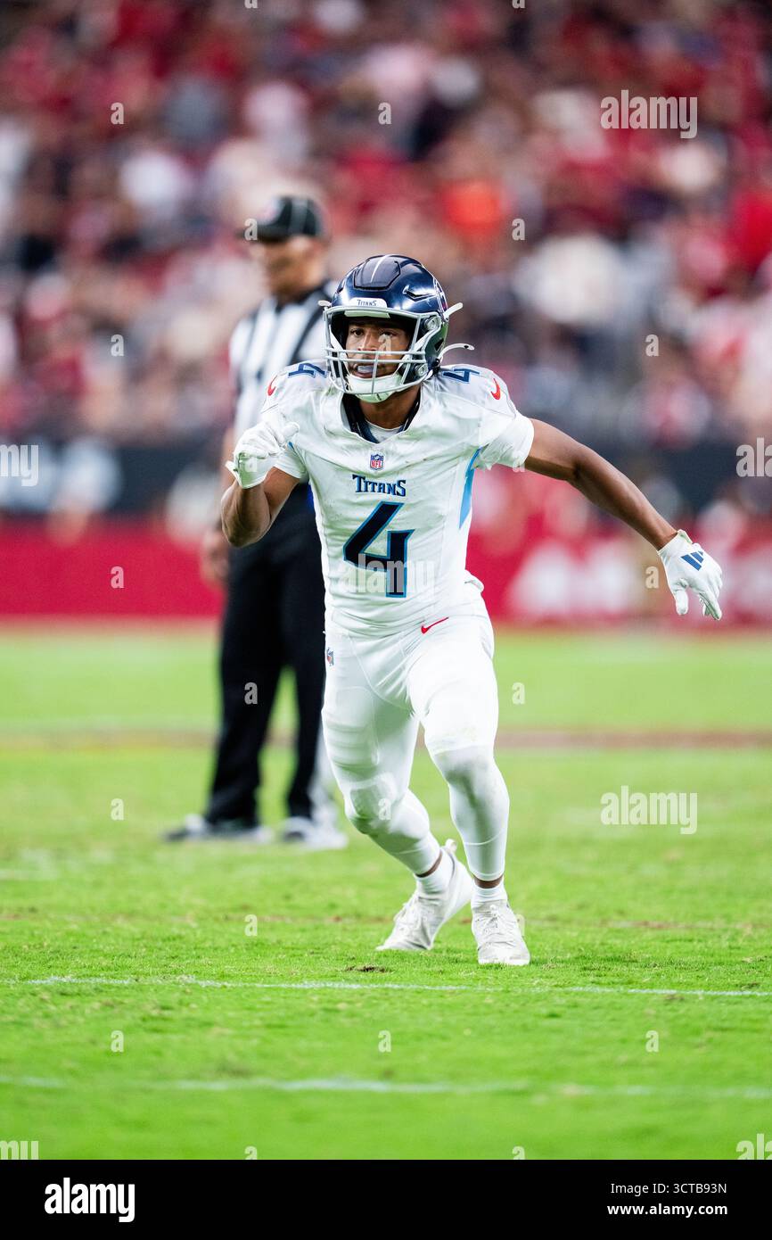Tennessee Titans wide receiver Tyler Lockett (4) runs in an NFL ...