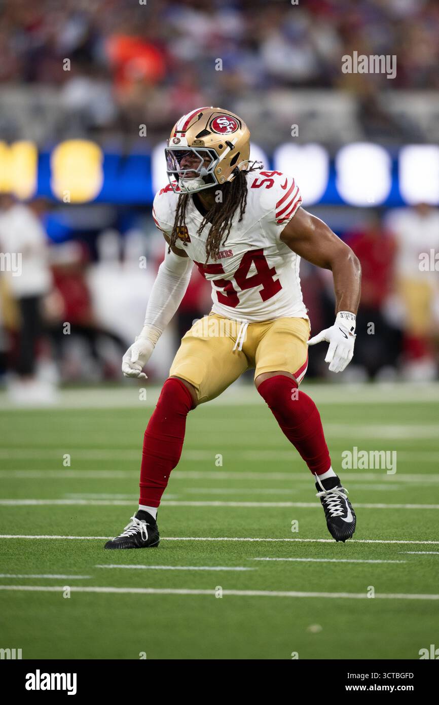 San Francisco 49ers linebacker Fred Warner (54) takes his stance during ...