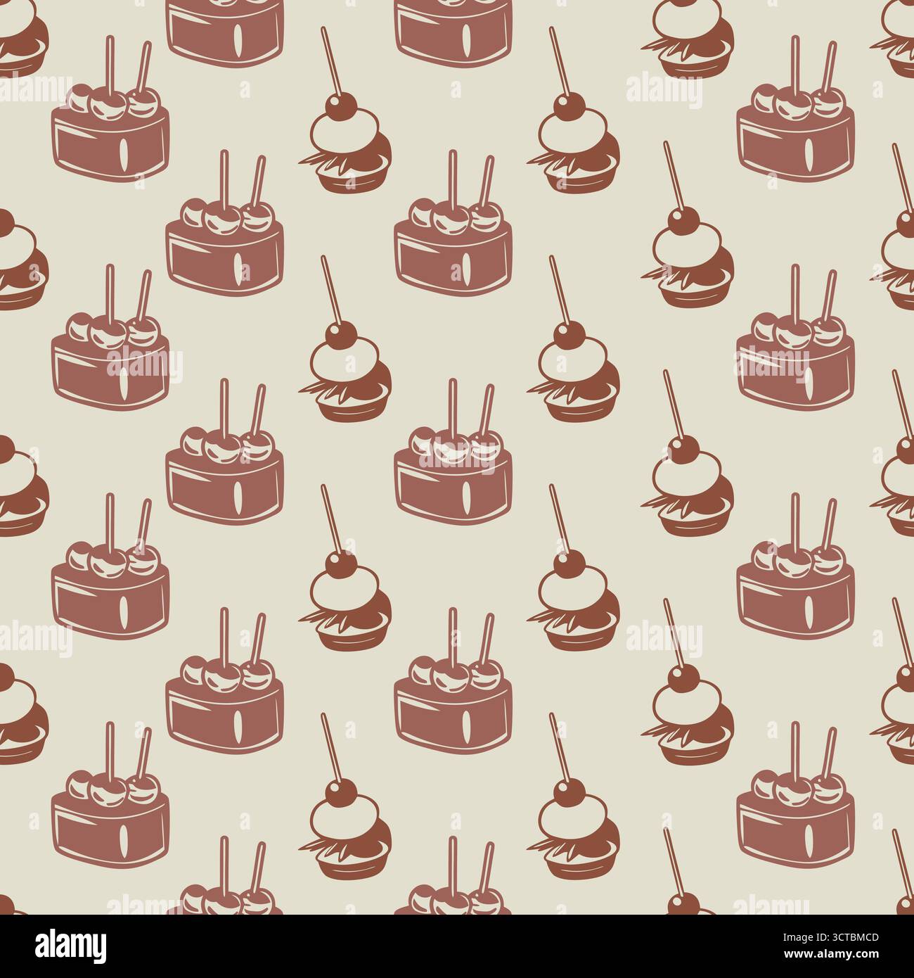 Cakes and coffee Stock Vector Images - Alamy