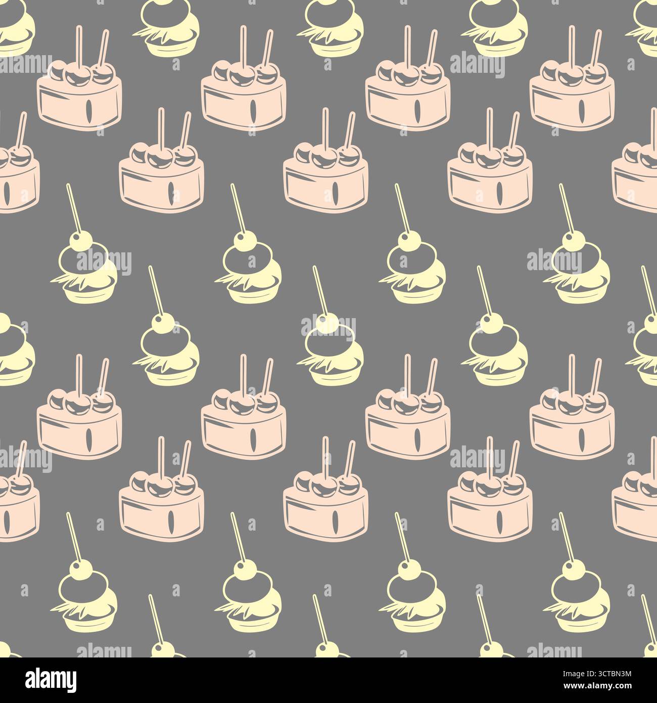 Cream patterned Stock Vector Images - Alamy