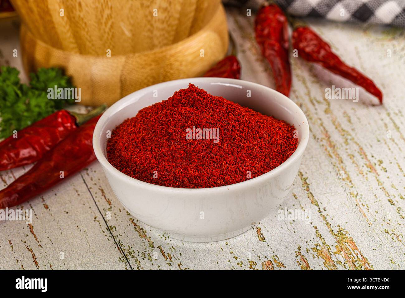 Spicy dry hot Chili powder for cooking Stock Photo - Alamy
