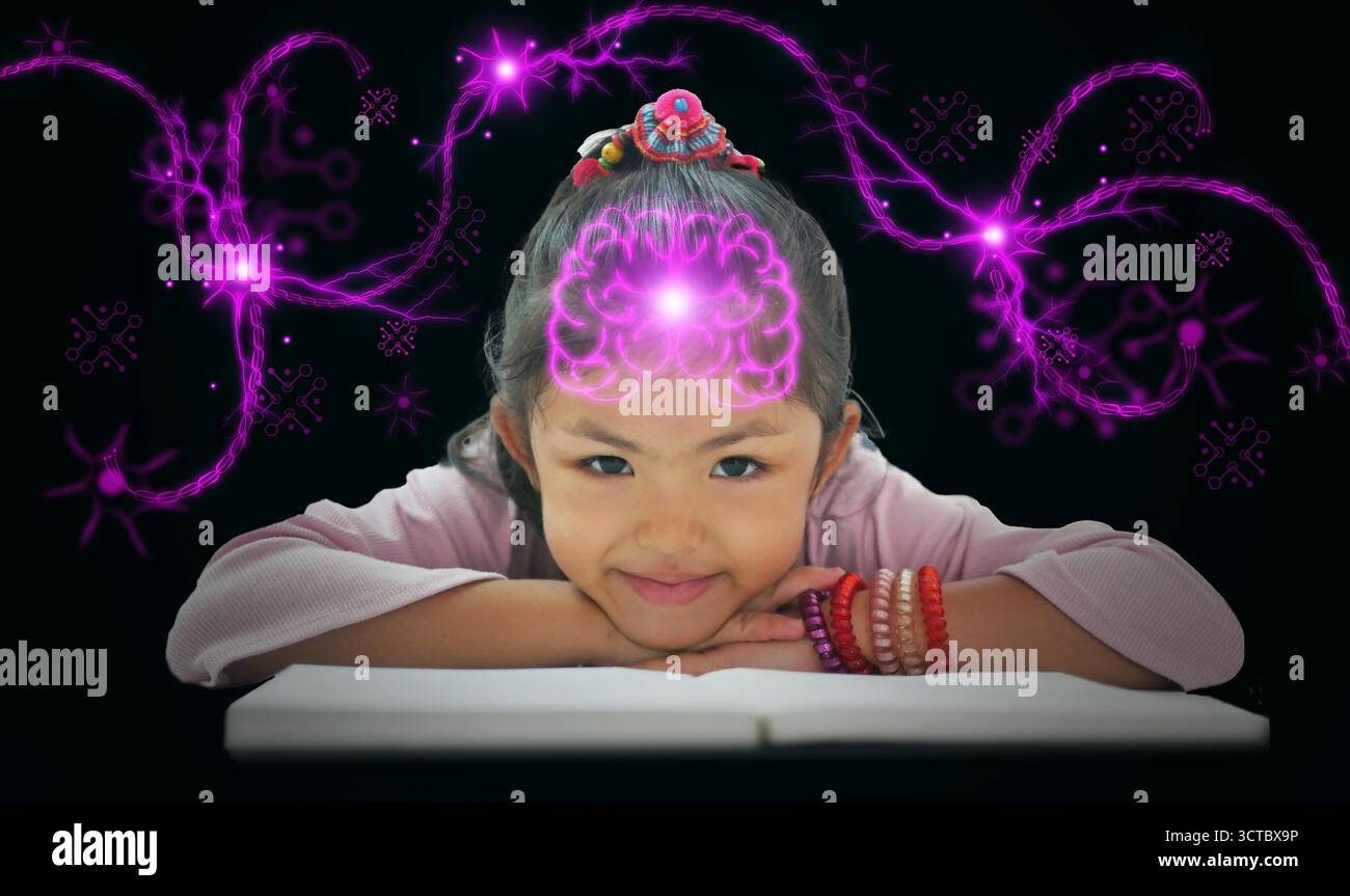 Girl representing science hi-res stock photography and images - Alamy
