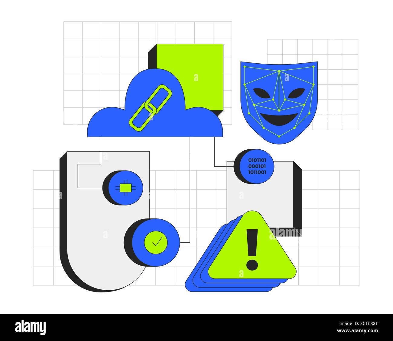 Cloud security and threat detection 2D onboarding ui illustration Stock Vector Image & Art - Alamy