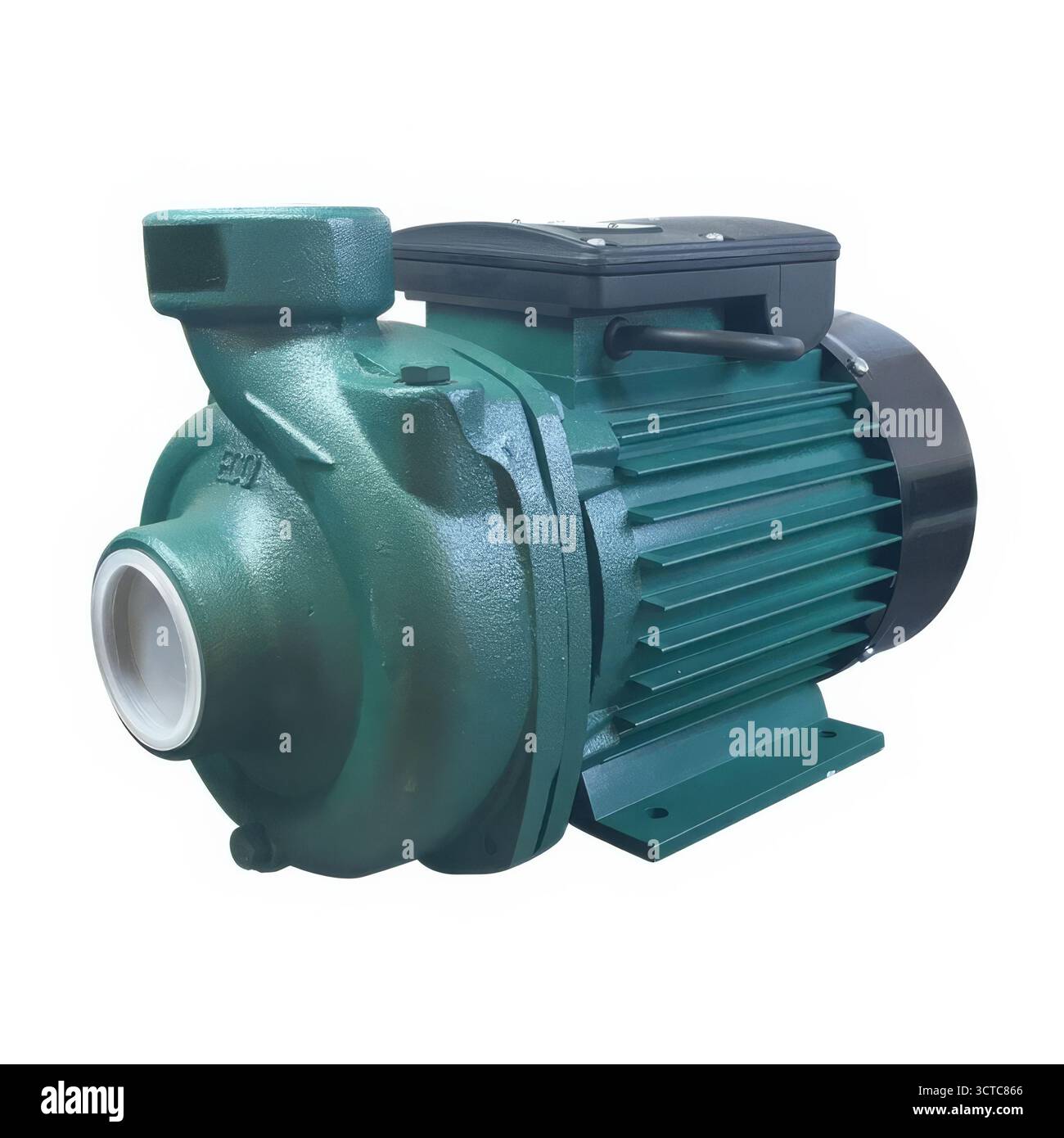 Metal submersible pump isolated on white background Stock Photo - Alamy