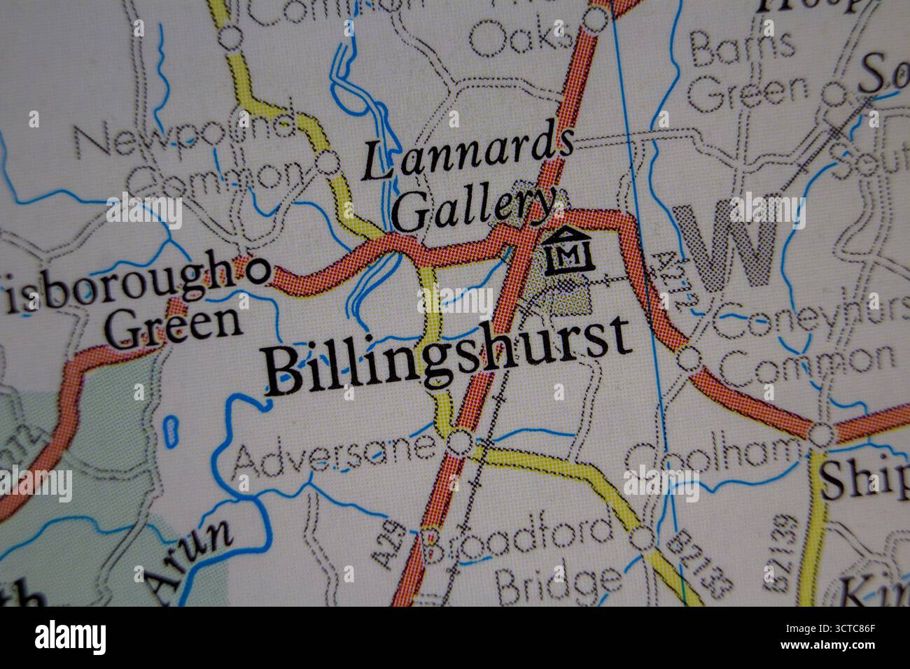 Map of billingshurst hi-res stock photography and images - Alamy