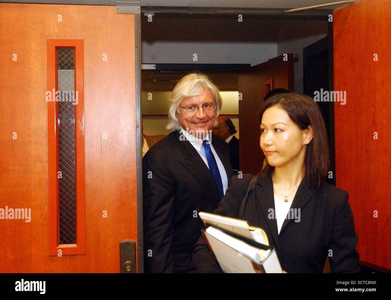 Lawyers Thomas Mesereau Jr and Susan Yu outside the court in Santa ...