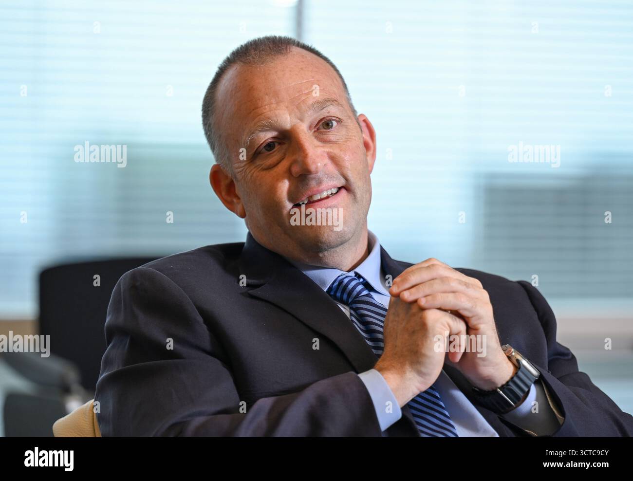 Hawaii Governor Josh Green gave an interview in Tokyo on October 6 ...