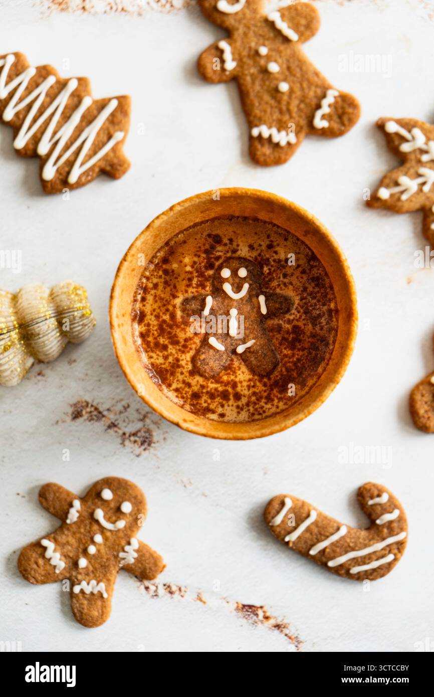 Christmas biscuits gingerbread flat hi-res stock photography and images ...