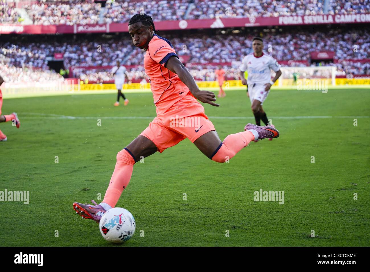 Alejandro Balde of FC Barcelona during the Spanish championship LaLiga ...