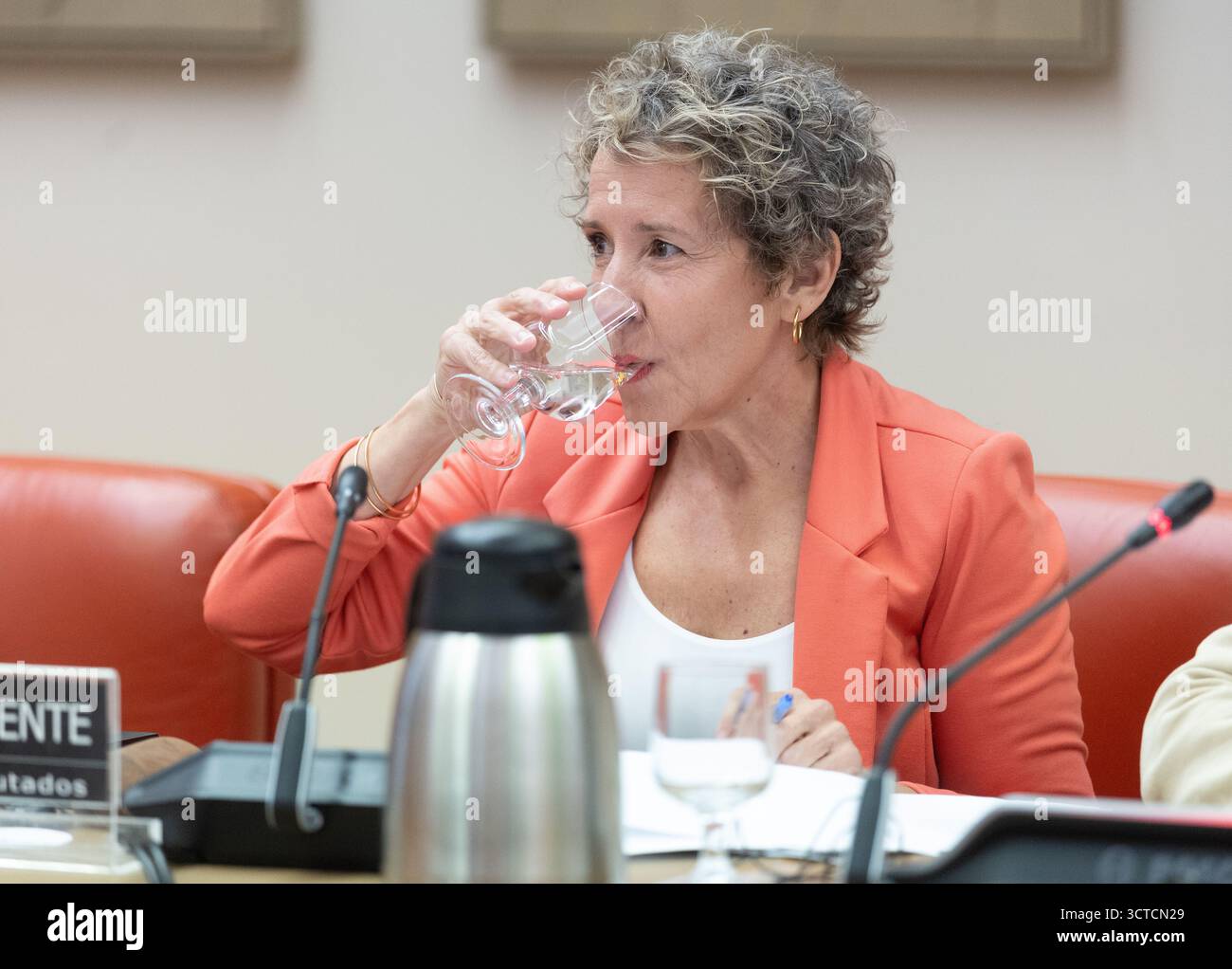 The Secretary of State for Security, Aina Calvo, appears before the ...