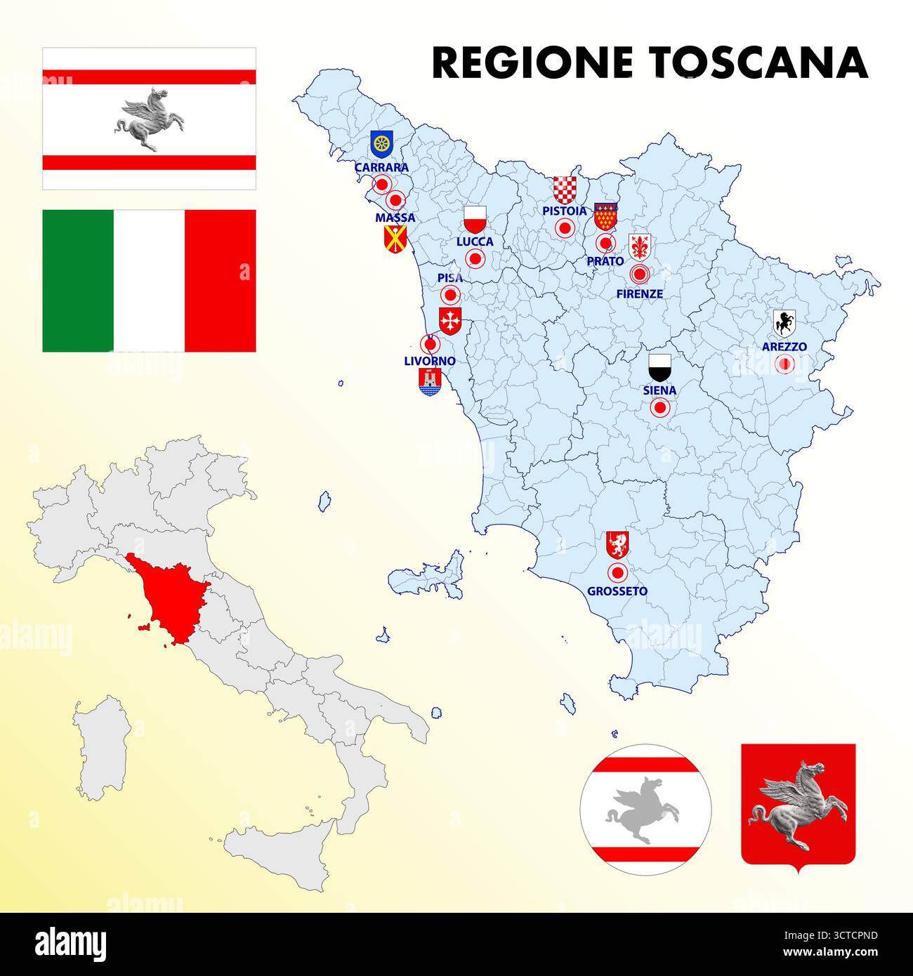 Heraldry in tuscany Stock Vector Images - Alamy